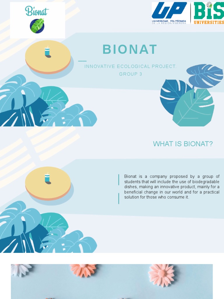 Bionat: Innovative Ecological Project. Group 3 | PDF | Biodegradation ...