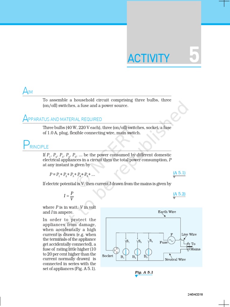 Class 12th Physics Lab Manual Activity 5 | PDF | Ac Power Plugs And ...