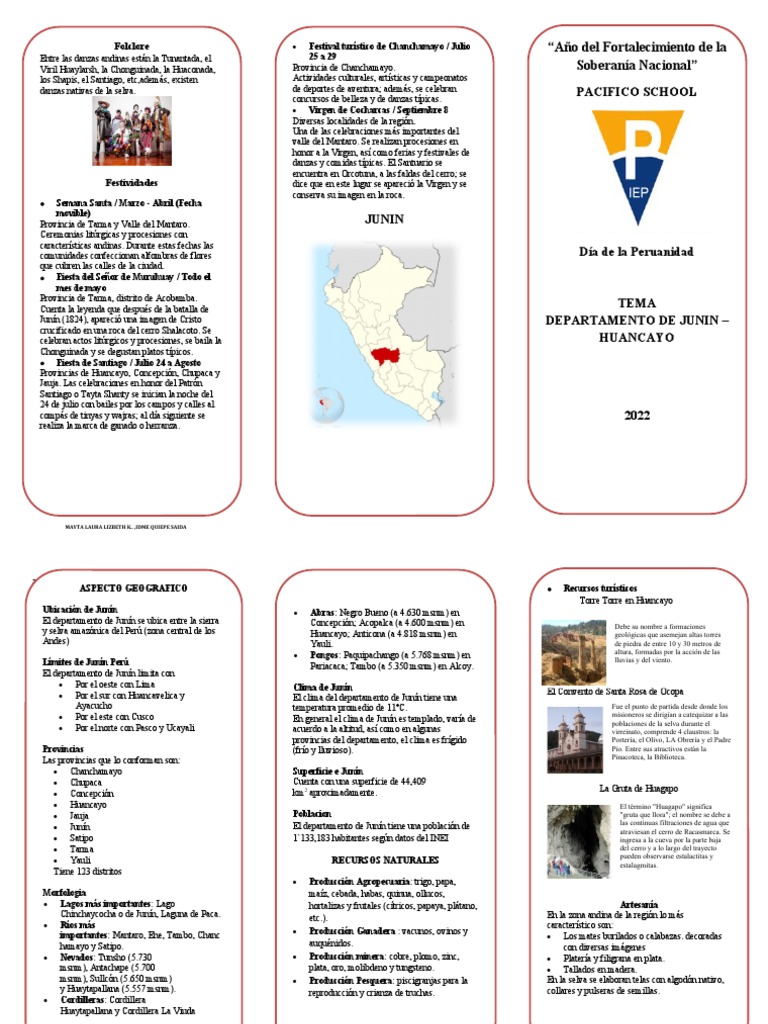 Triptico Junin | PDF