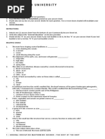 Sample Let Answer Sheet | PDF | Test (Assessment)