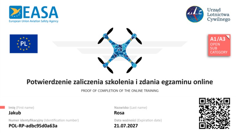 A1 A3 Certificate | PDF