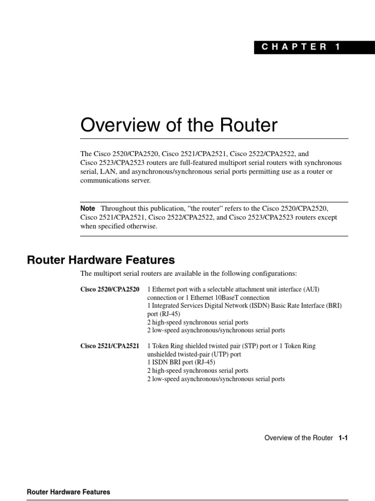 Overview of The Router | PDF | Remote Desktop Services | Computer Network