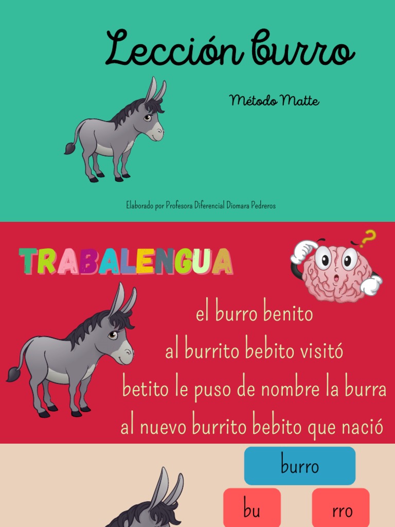 Lección Burro | PDF