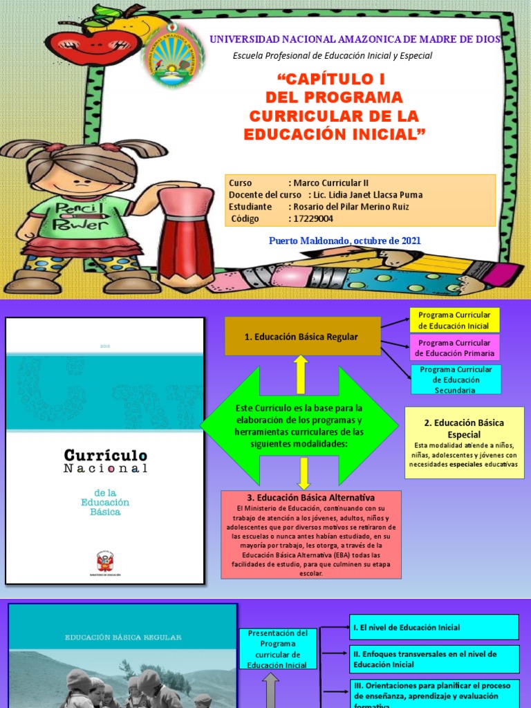 El Currículo Nacional de Educación Inicial | PDF | Educación de la ...