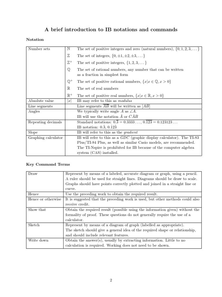 ib math analysis approaches summer packet | PDF | Quadratic Equation ...