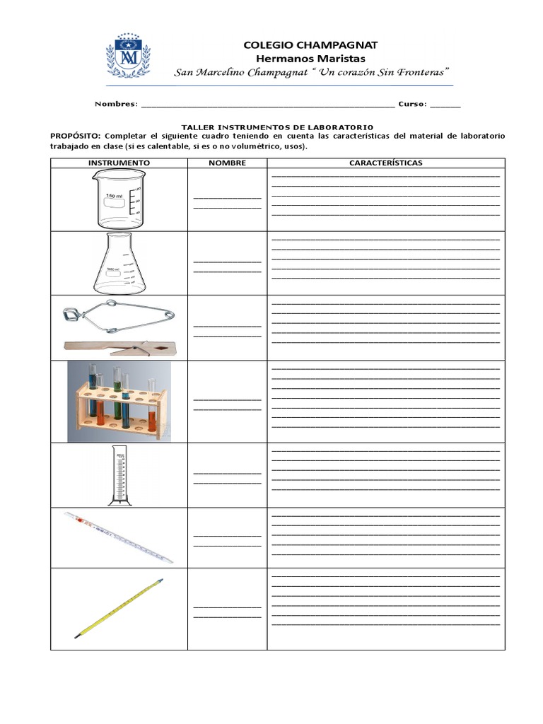 Taller Instrumentos de Laboratorio 2022 | PDF
