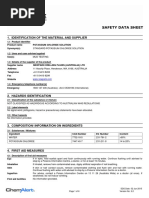 MSDS Mindray M-30 Lyse | PDF | Safety | Occupational Safety And Health