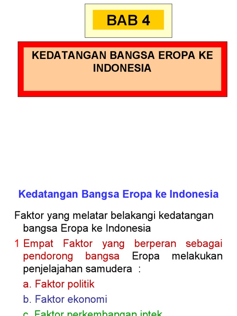 Bab - 4 Kolonialisme Dan Imperialisme Barat | PDF