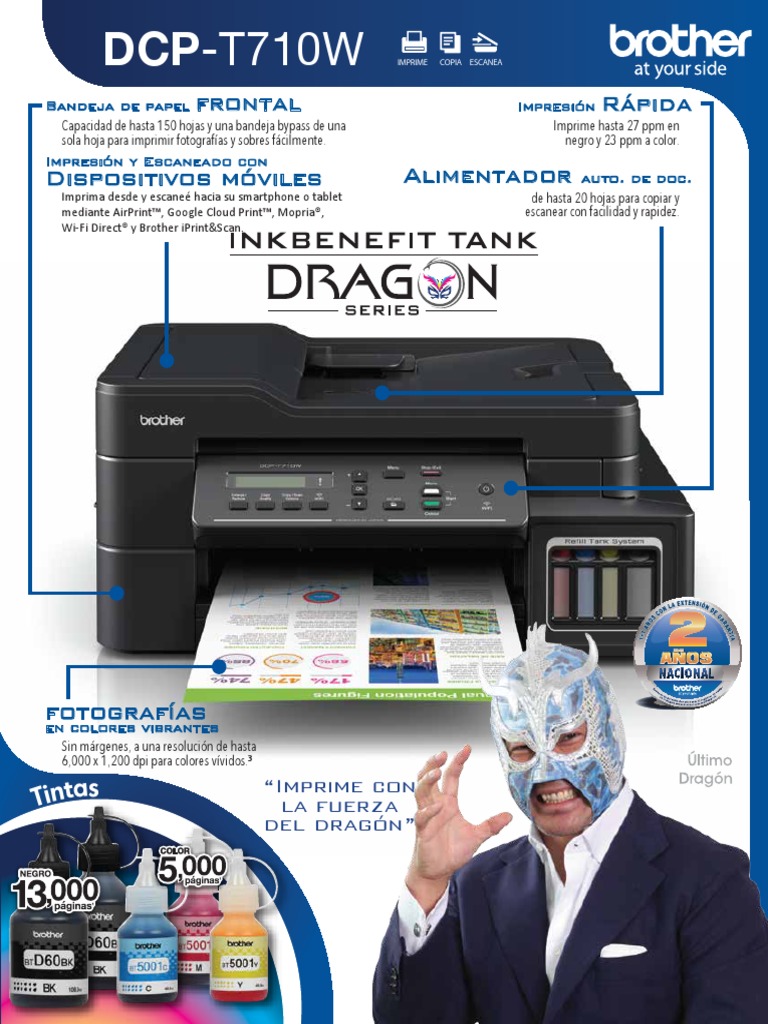 Brother DCP-T710W | PDF | Impresora (Computación) | Marca comercial
