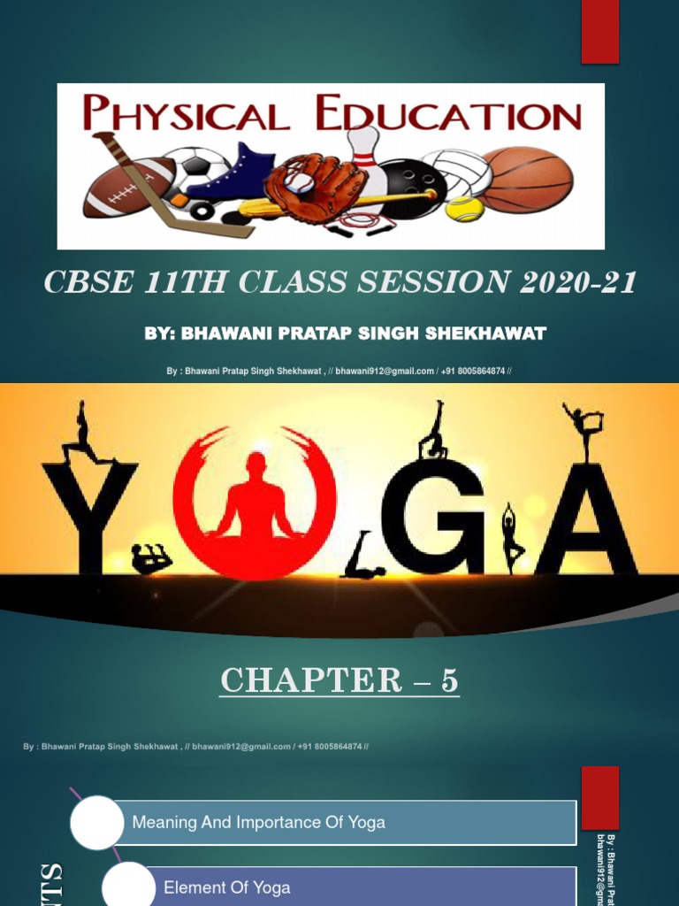Class 11 Chapter5 | PDF | Asana | Yoga