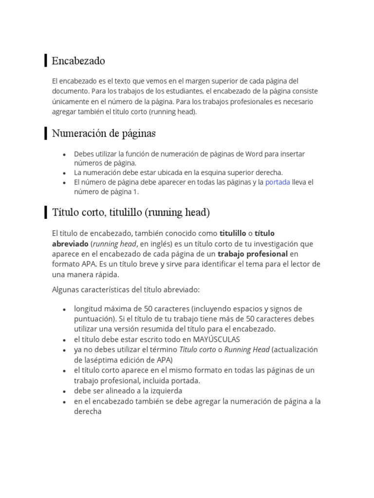 Encabezado | PDF | Sumario abstracto) | Escritura