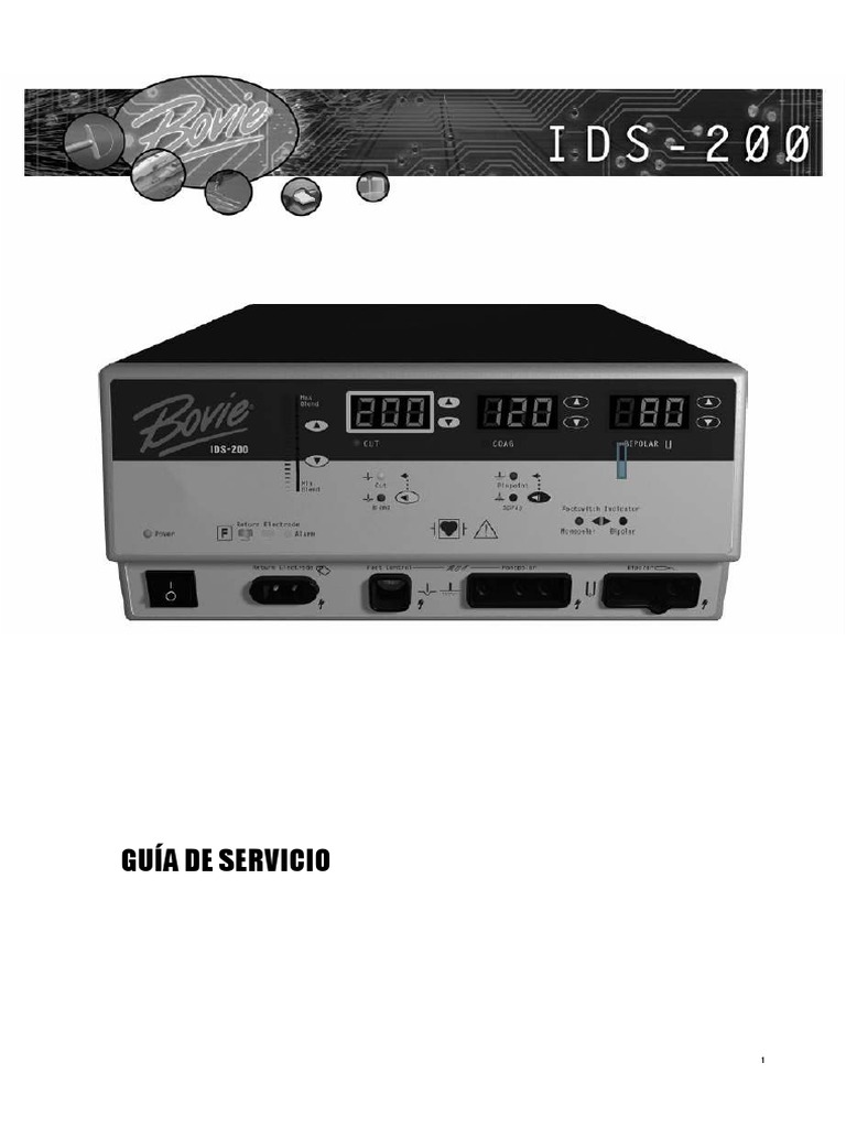 Guia de Servicio Ids 200 | PDF | Conversor analógico a digital | Relé
