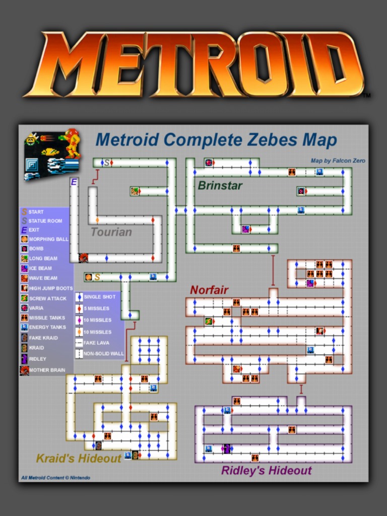 Metroid Map | PDF