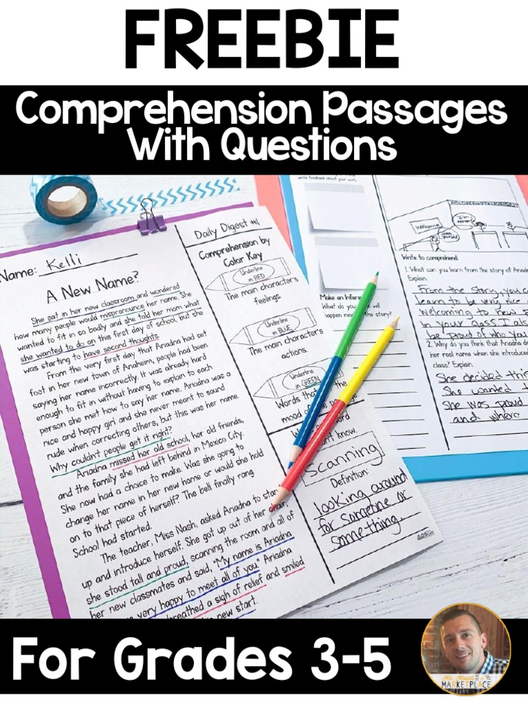 Comprehension Passages With Questions | PDF