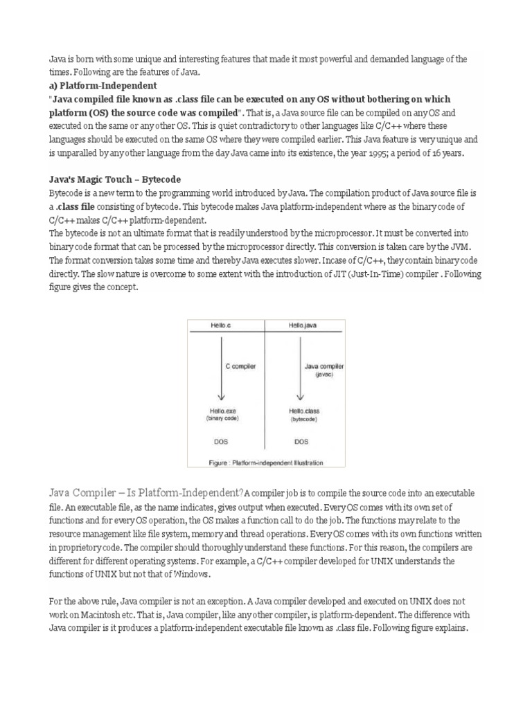 Key Features of the Java Programming Language: A Comprehensive Overview ...