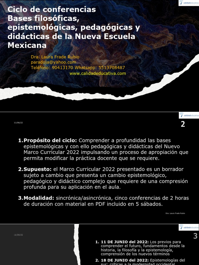 Ciclo de Conferencias NEM - Conferencia 1 - Los Previos para Comprender ...