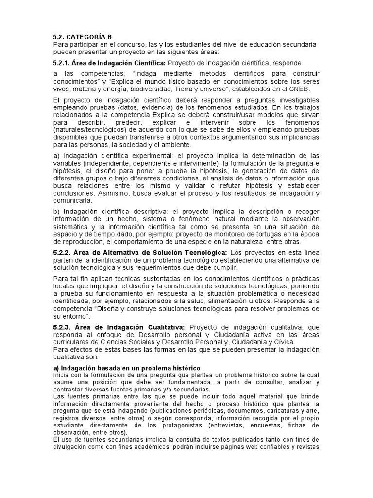 Bases Eureka 2022 | PDF | Hipótesis | Diseño