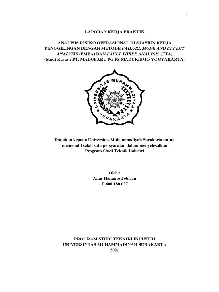 Laporan Kerja Praktik Anas | PDF