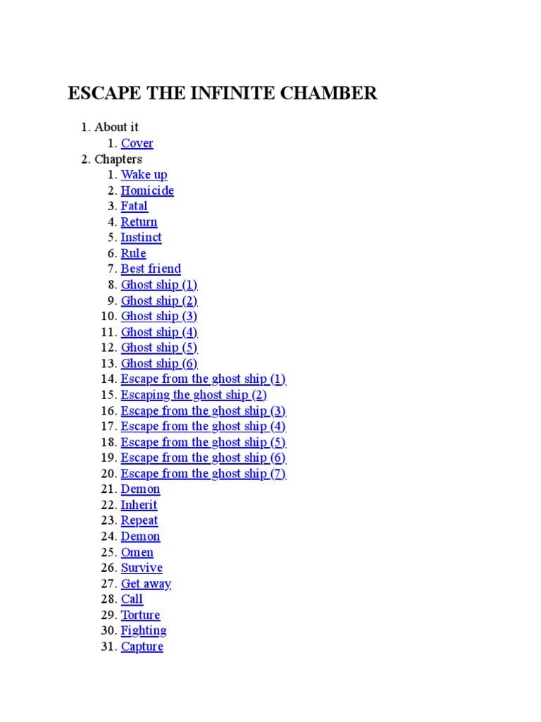 Escape The Infinite Chamber | PDF