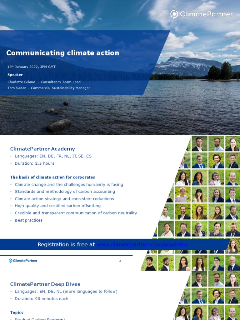 ClimatePartner Deep Dive - Communicating Climate Action | PDF | Carbon ...