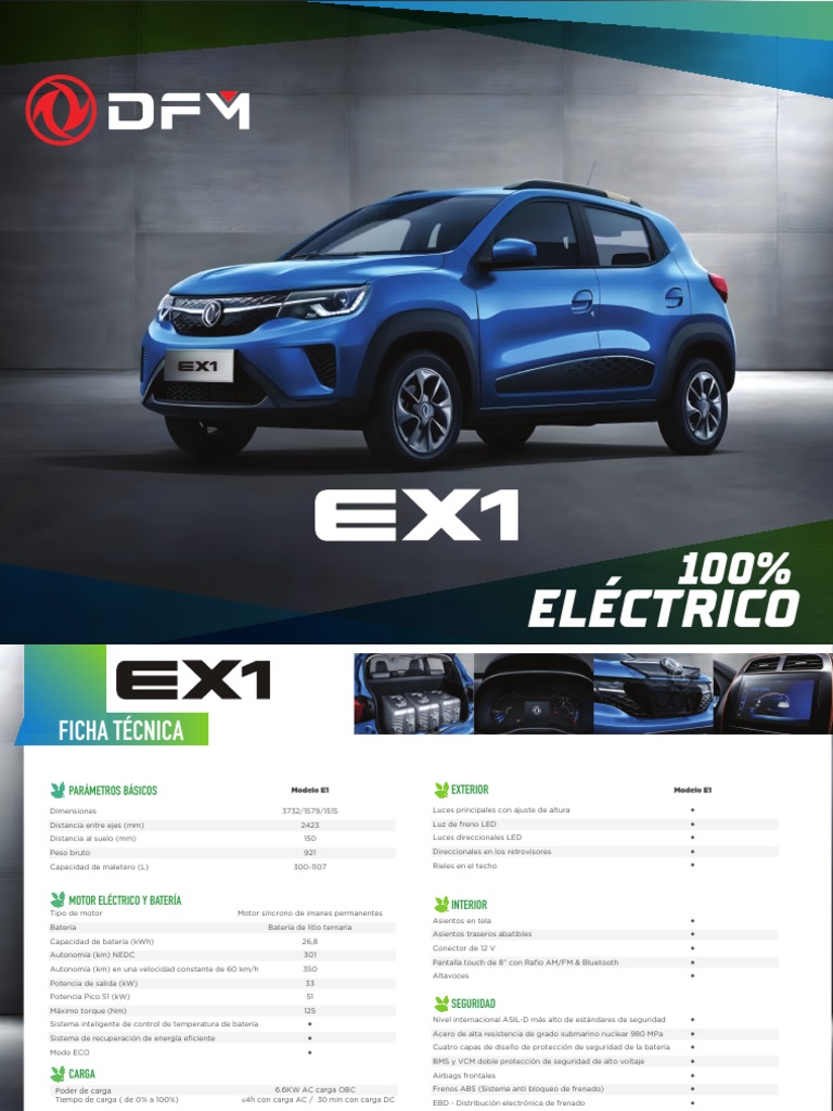 Ficha Ex1 Ev | PDF | Diodo emisor de luz | Tecnología de vehículos