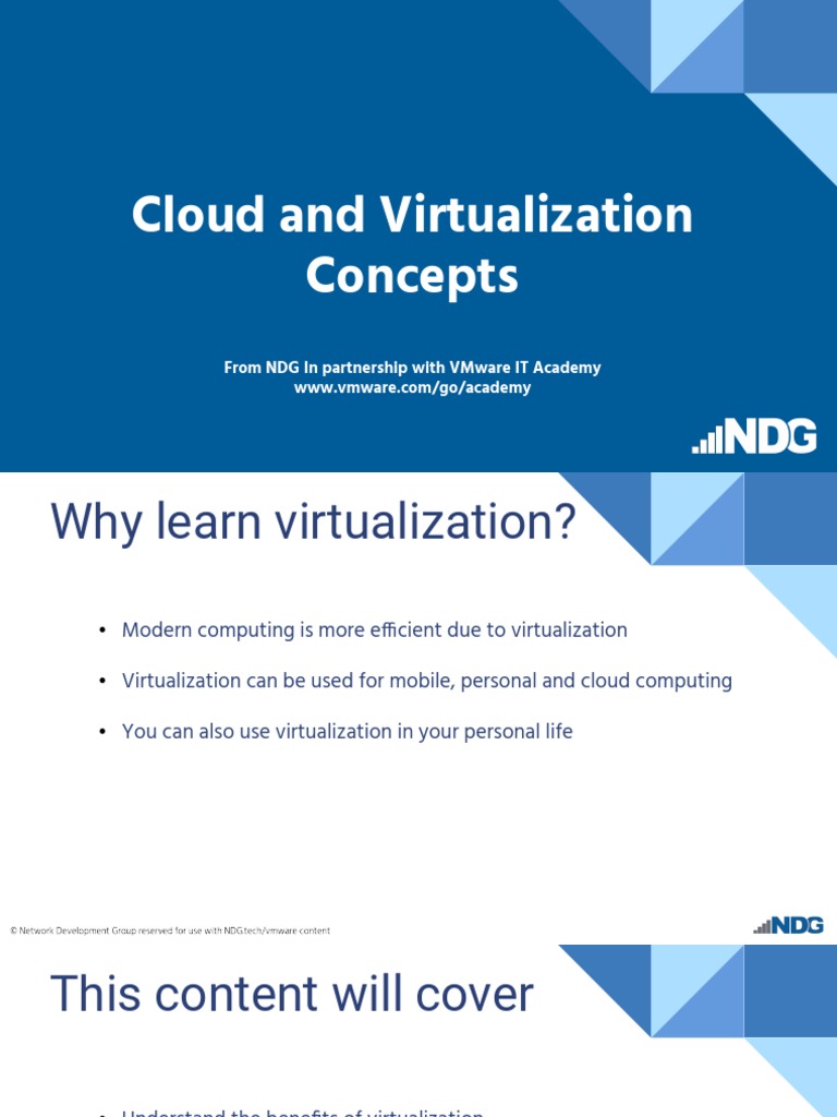 Understanding Virtualization and Cloud Concepts | PDF | Virtualization | Cloud Computing