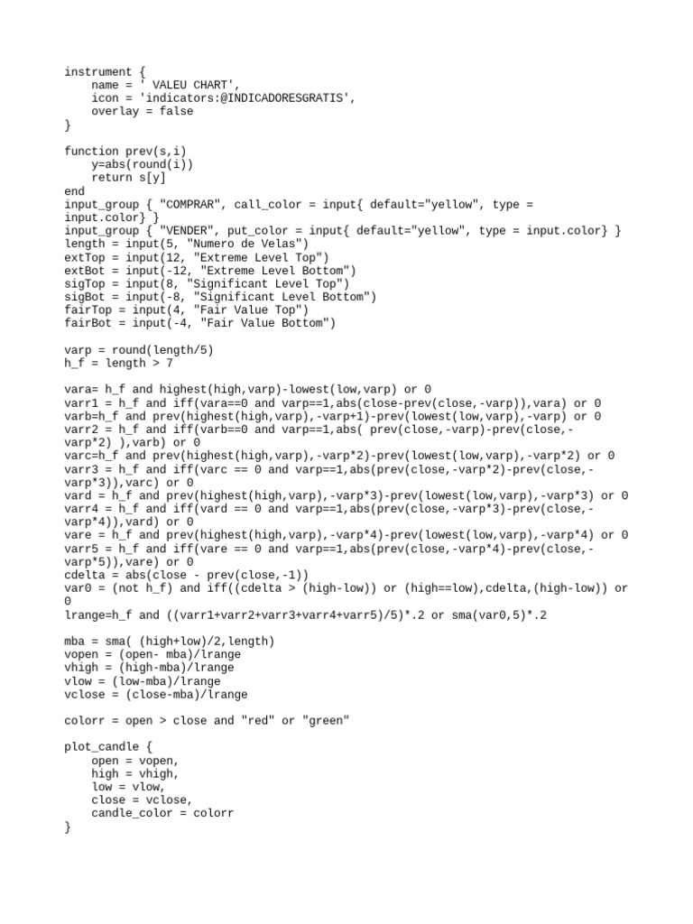 Script Value Com Seta | PDF