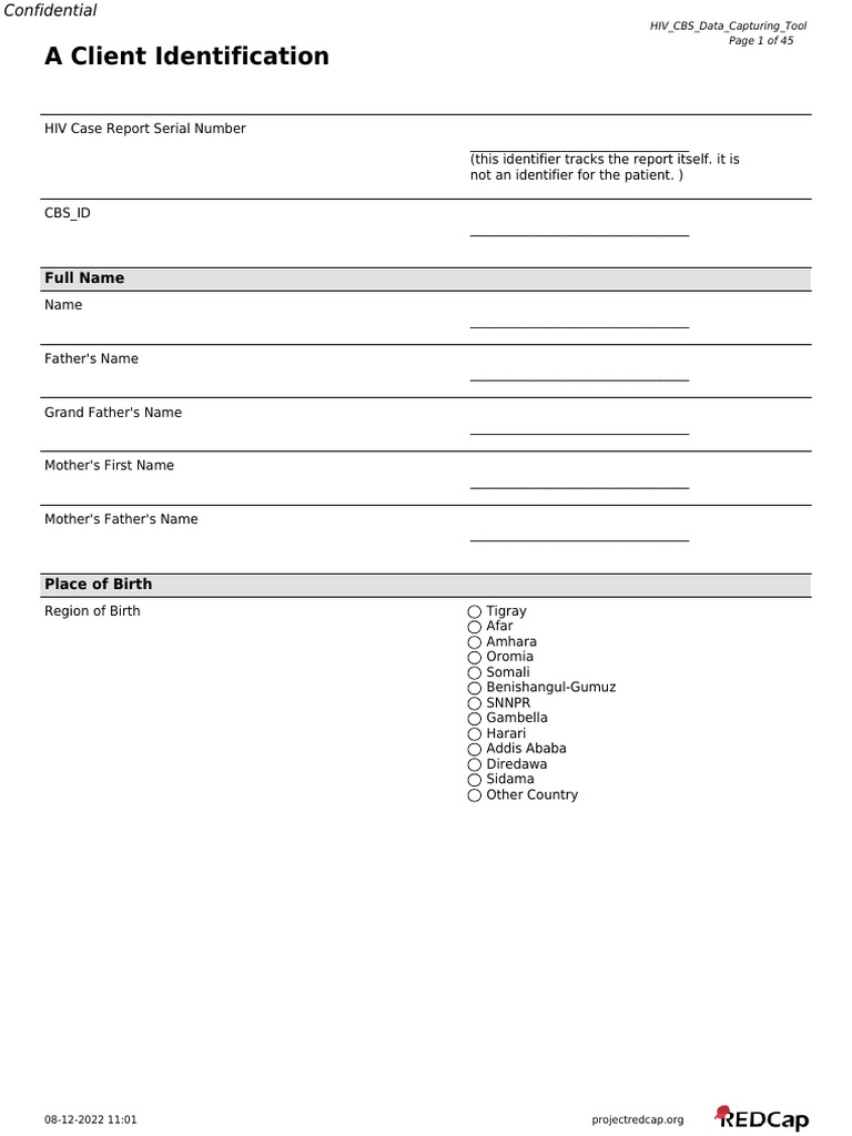 A Client Identification: Full Name | Download Free PDF | Horn Of Africa ...