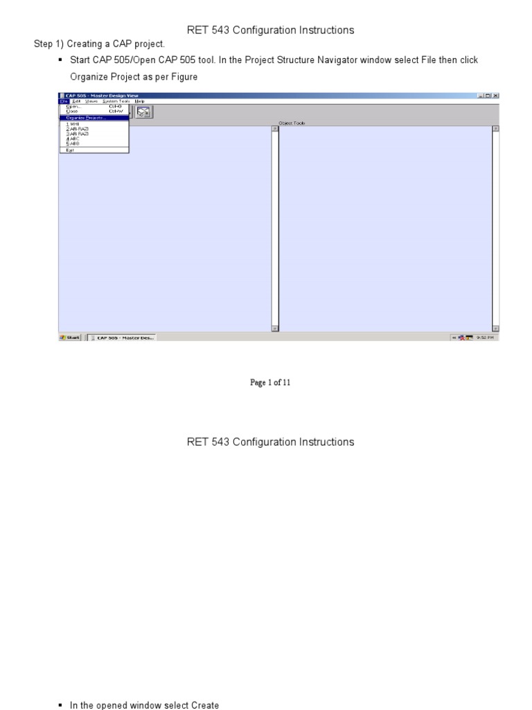 CAP 505 Configuration Instruction | PDF