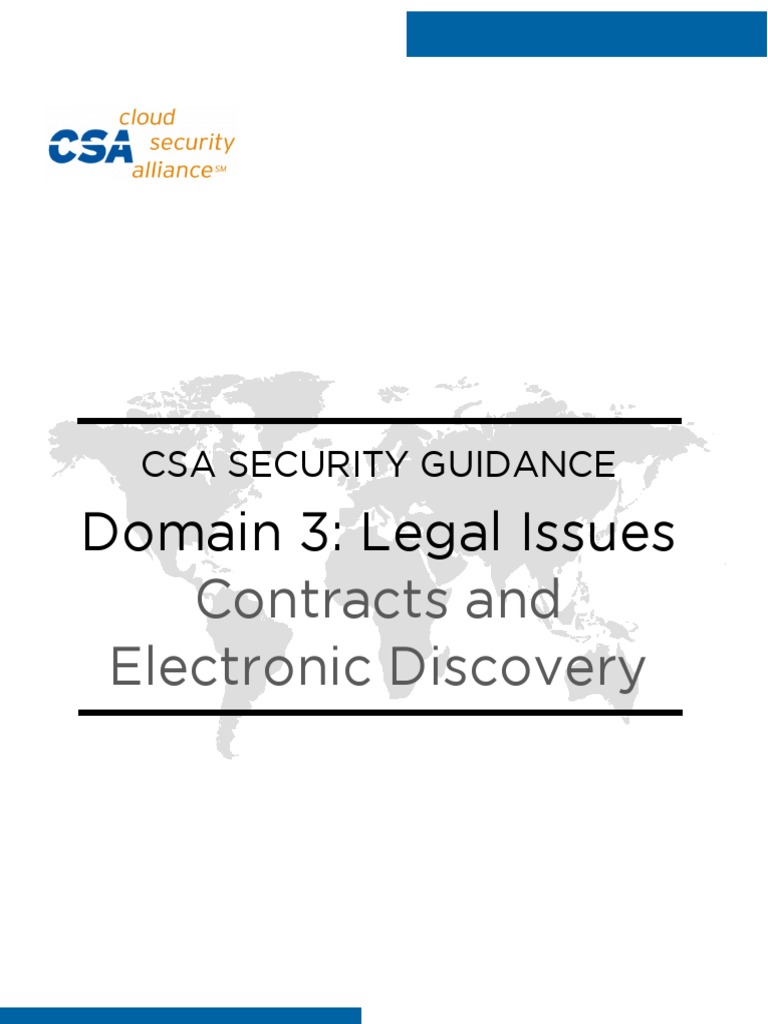 Domain3 Legal Guidance | PDF | Cloud Computing | Information Privacy