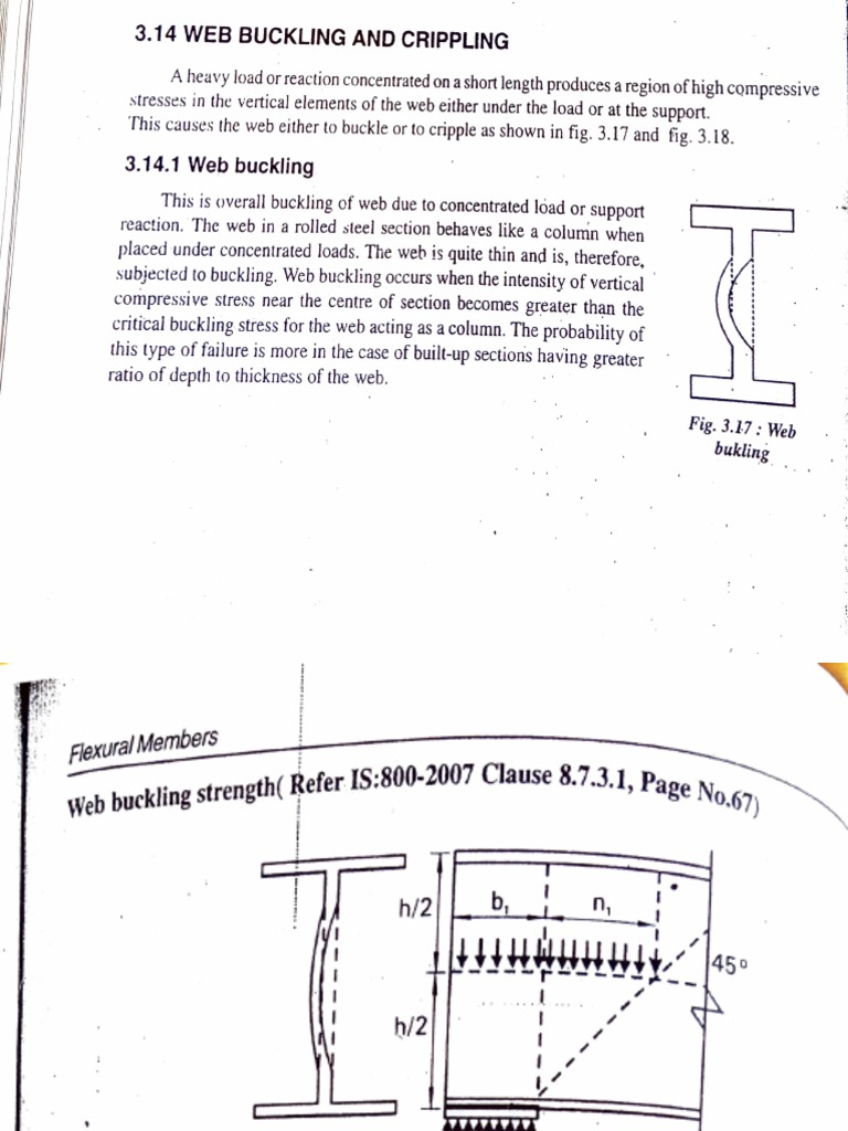 Web Buckling vs. Crippling Explained | PDF | Buckling | Classical Mechanics
