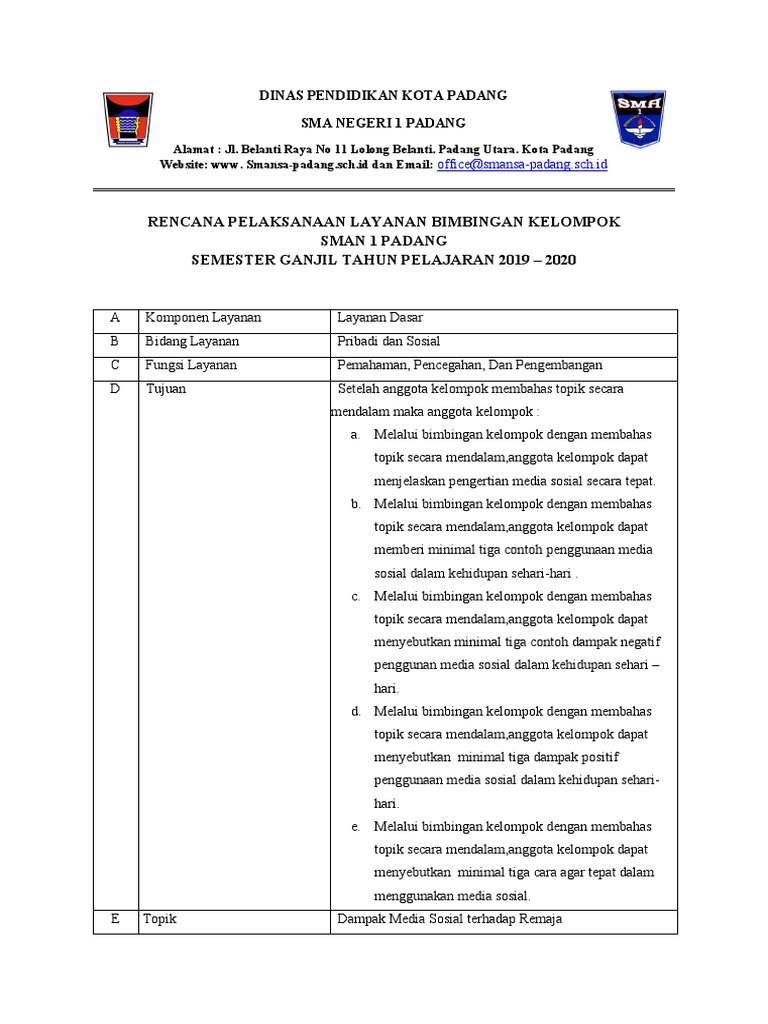 RPL Bimbingan Kelompok | PDF