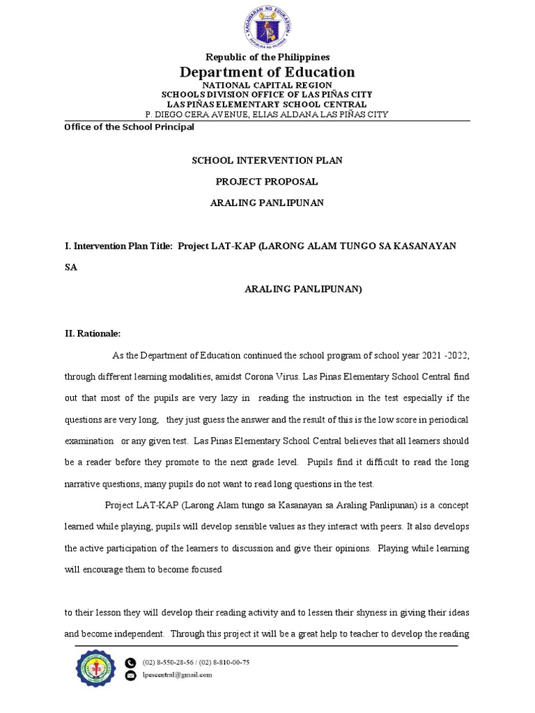 Department of Education: Republic of The Philippines | PDF | Teachers ...