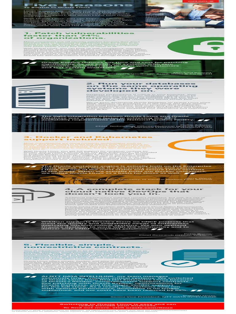 Top 5 Reasons To Switch To Oracle Linux | Download Free PDF | Cloud ...