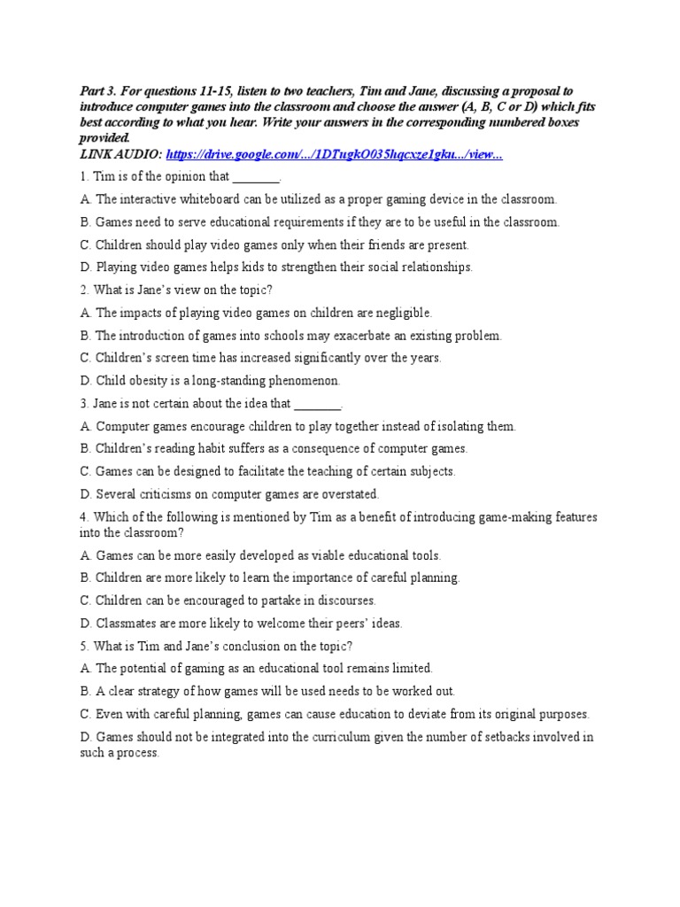Classroom Gaming Debate: Pros and Cons | PDF