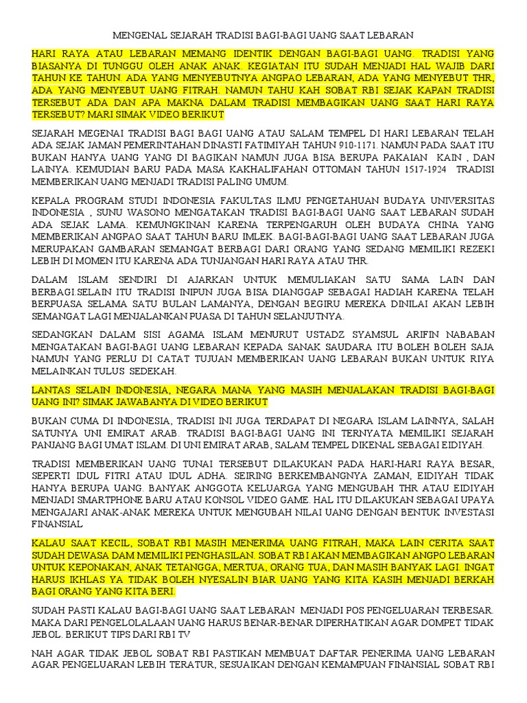 Sejarah Angpou | PDF