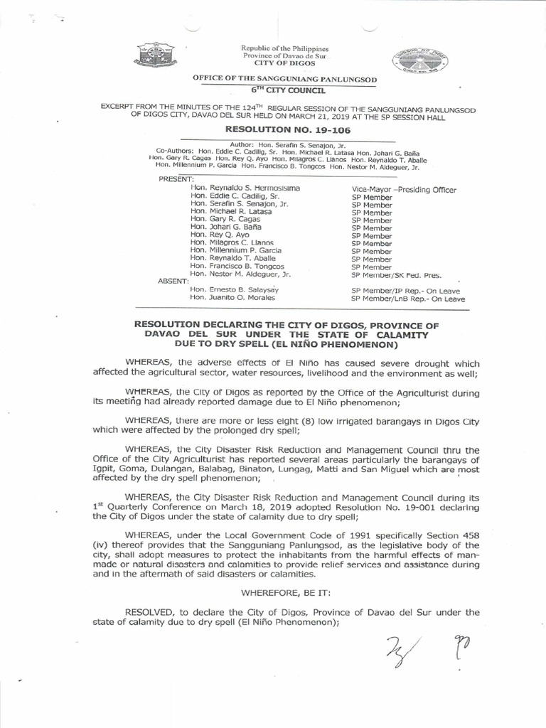 Resolution On Thematic Area | PDF