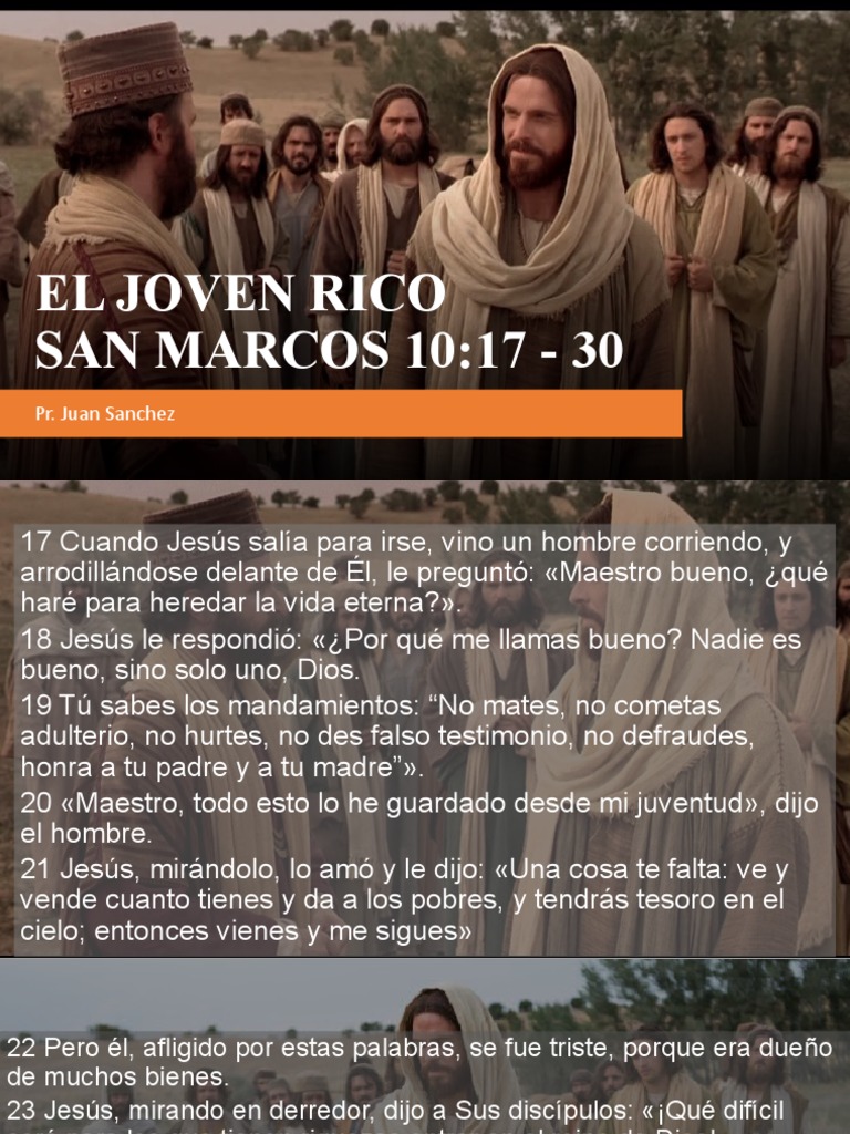 El Joven Rico | PDF | Jesús | Evangelio de Mateo