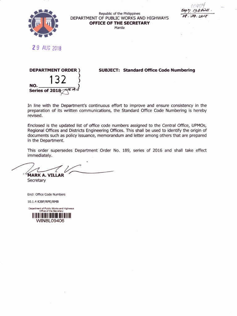 DO - 132 - s2018 Standard Office Code | PDF | Metro Manila | Economies