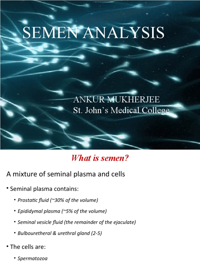 Semen Analysis | PDF | Semen | Sperm