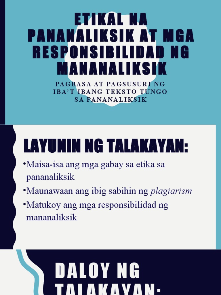 Etikal NG Mananaliksik | PDF