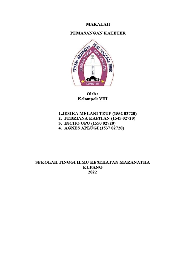 MAKALAH PEMASANGAN KATETER Kel 8 | PDF