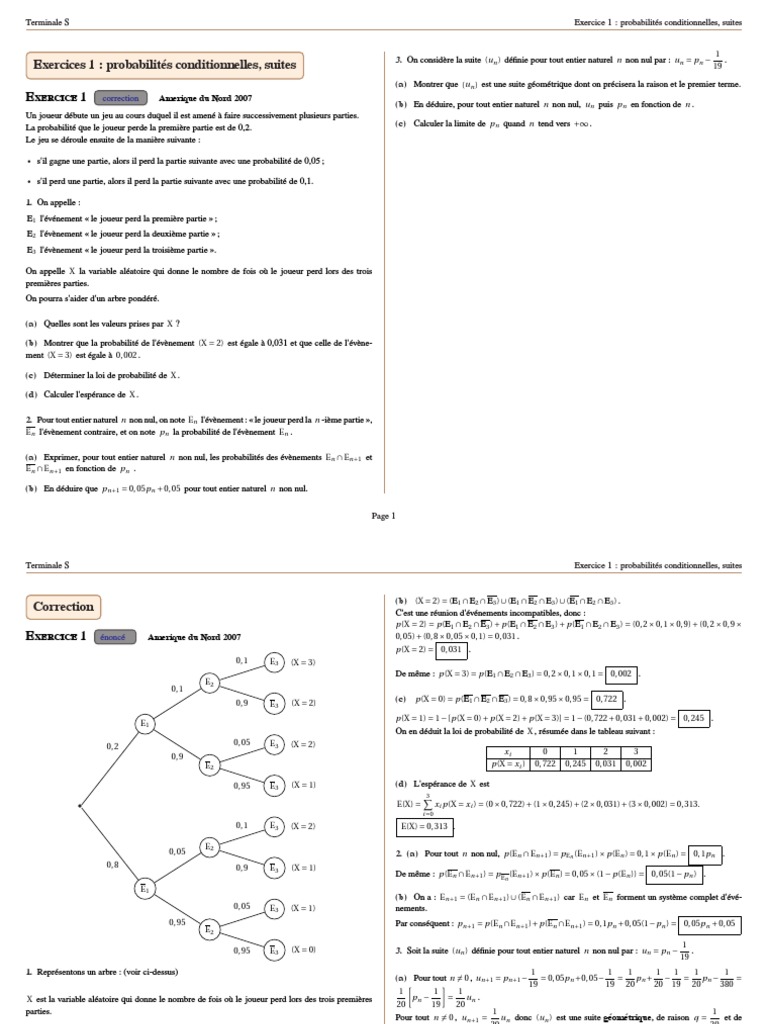 Proba1 1 | PDF | Probabilité | Théorie des probabilités