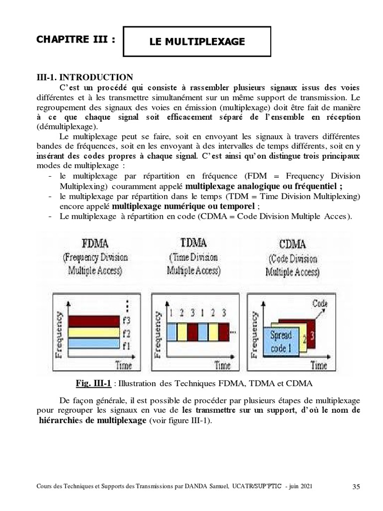 Chap 3 TST - Multiplexage | PDF | Modulation | Multiplexage