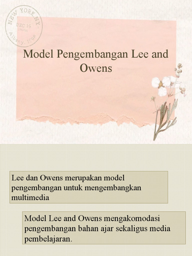 Model Pengembangan Lee dan Owens | PDF | Seni