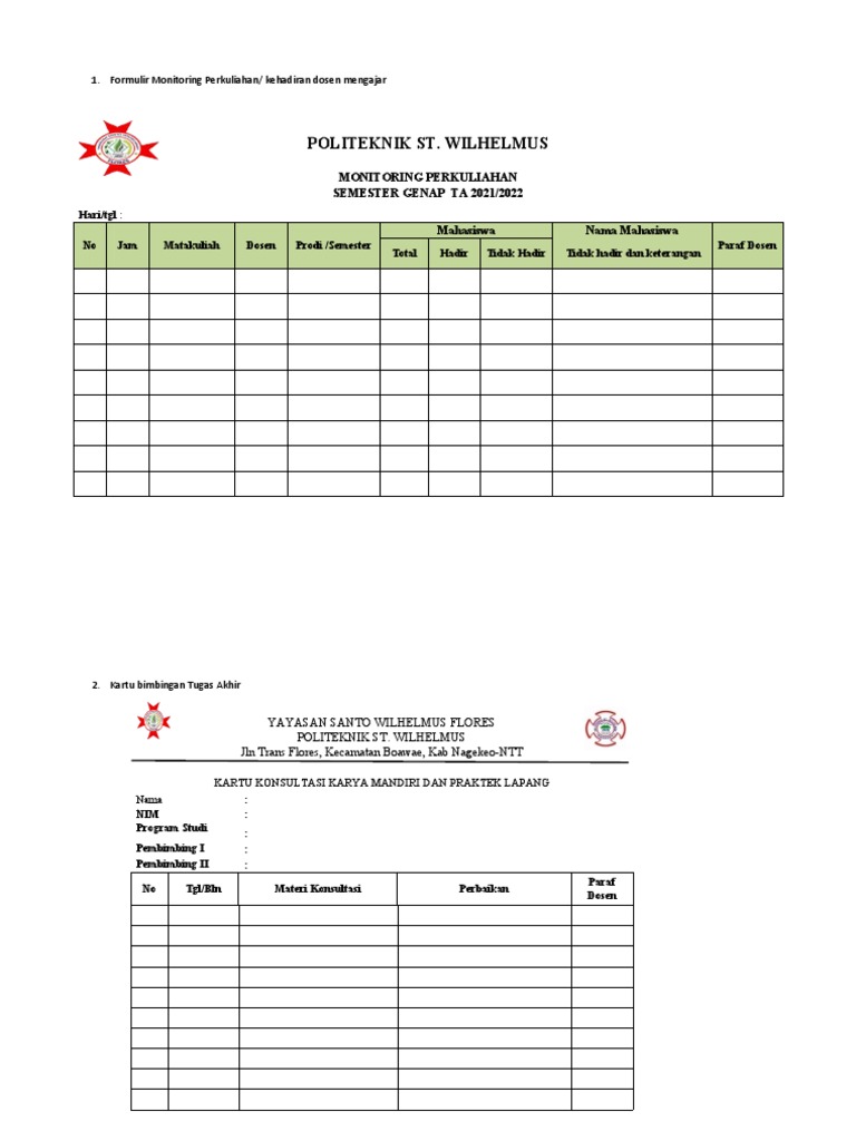 Daftar Formulir M | PDF