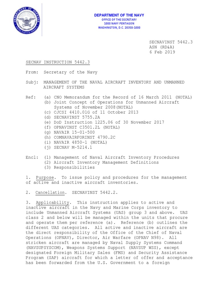 Office of The Secretary 1000 Navy Pentagon WASHINGTON, D.C. 20350-1000 ...