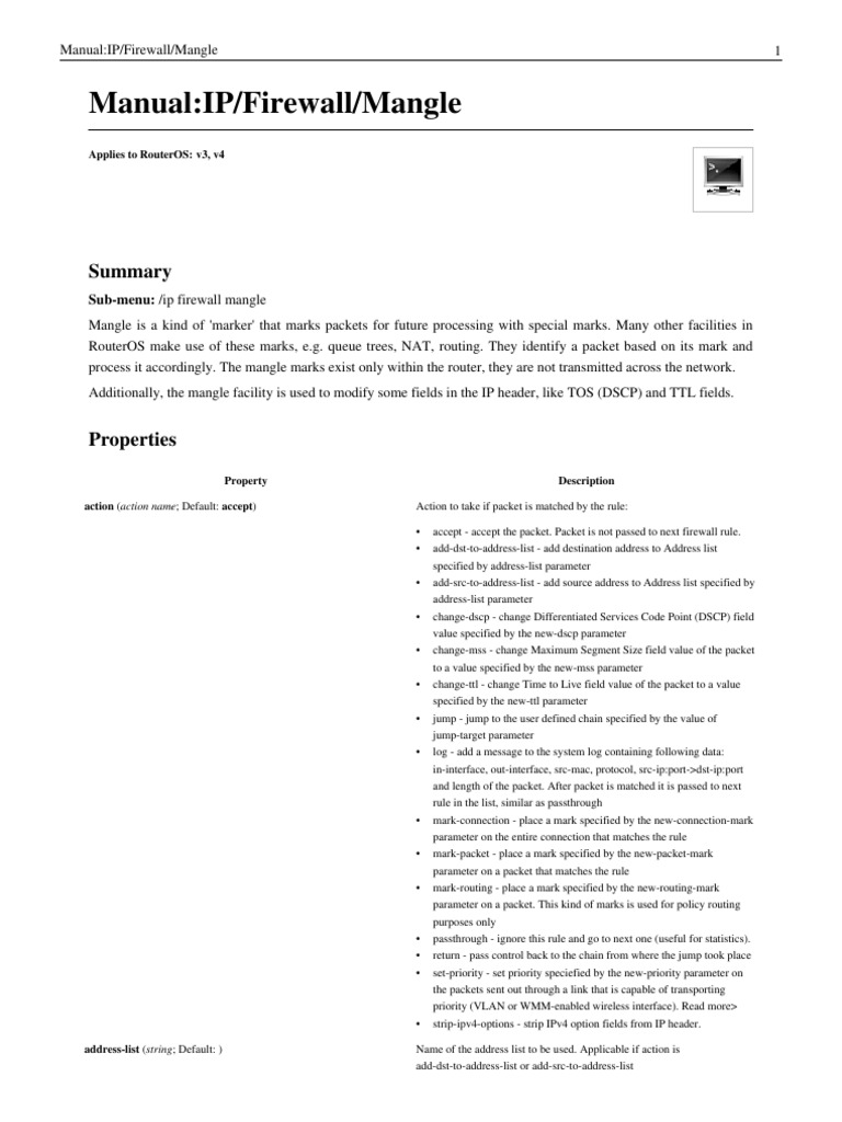 Firewall Mangle | PDF | Transmission Control Protocol | Firewall ...