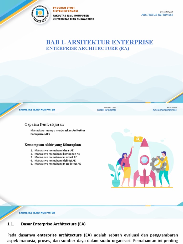 Bab 1 Arsitektur Enterprise | PDF | Bisnis | Komputer