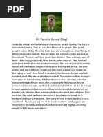 My Favourite Animals: Dogs, Cats, and More | PDF | Pet | Horses